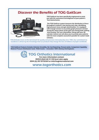 Discover the benefits of TOG Gaitscan | PDF