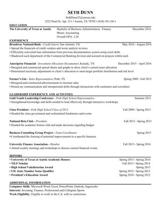 B B A Resume | PDF | Events