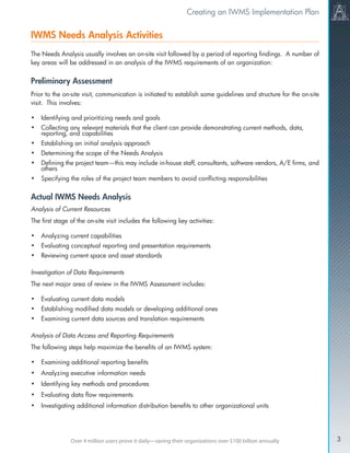 ARCHIBUS White Paper - Creating an IWMS Implementation Plan | PDF