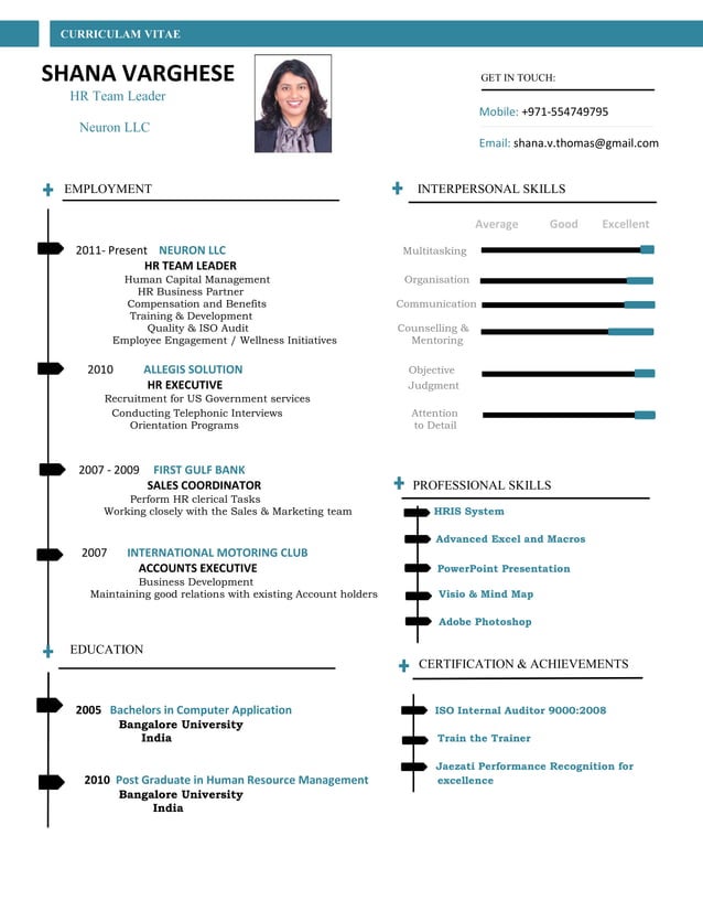Shana CV | PDF | Resume Writing and Advice | Job Search