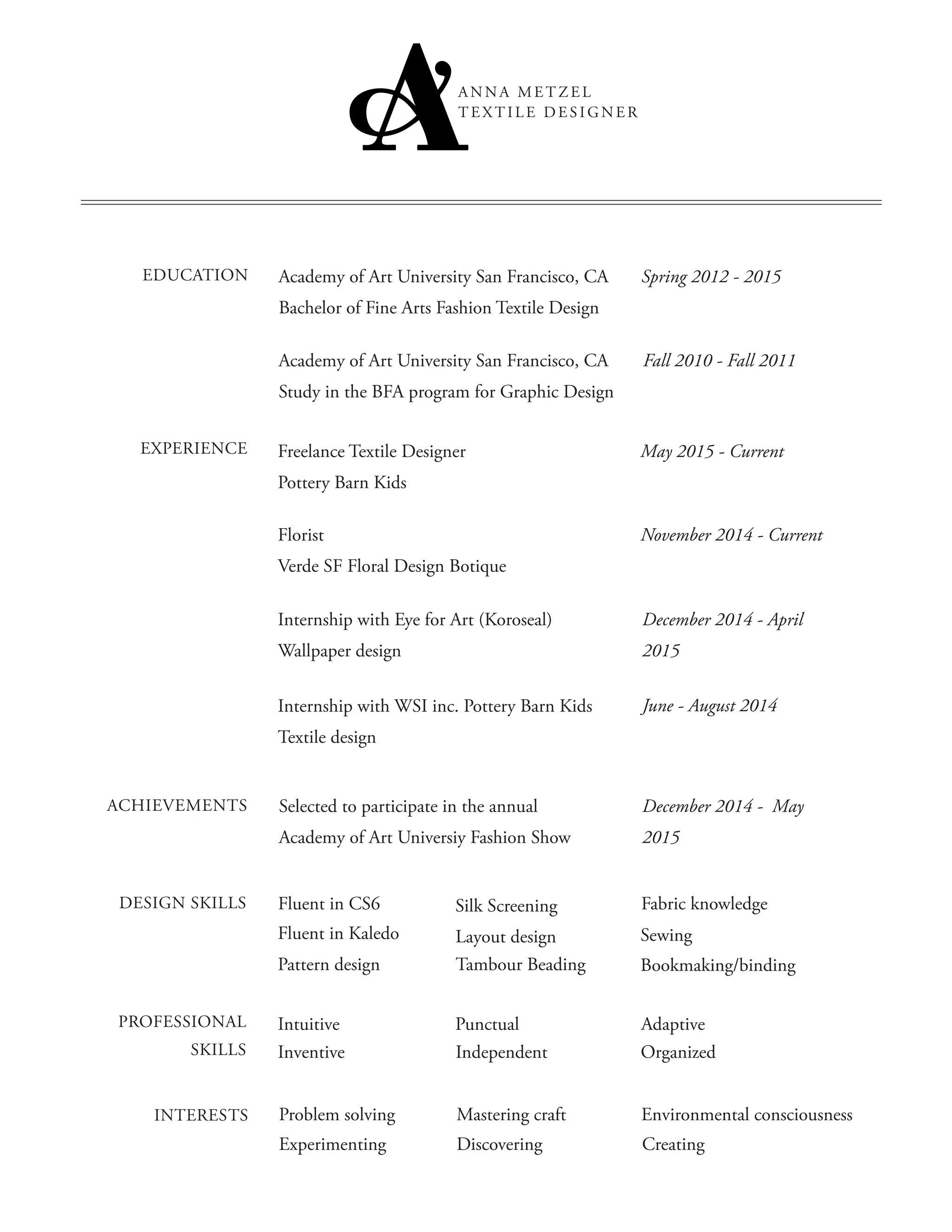 Resume-AnnaMetzel | PDF