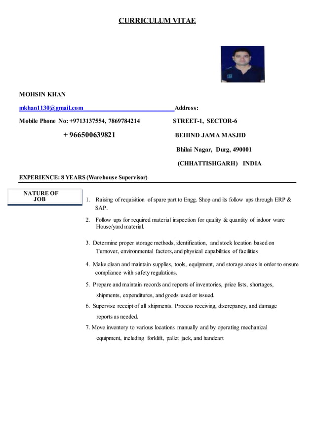 MY RESUME | DOCX | Logistics | Business