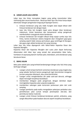 A5ee1 modul 3_dasar-dasar_perencanaan_geometrik_ruas_jalan | PDF