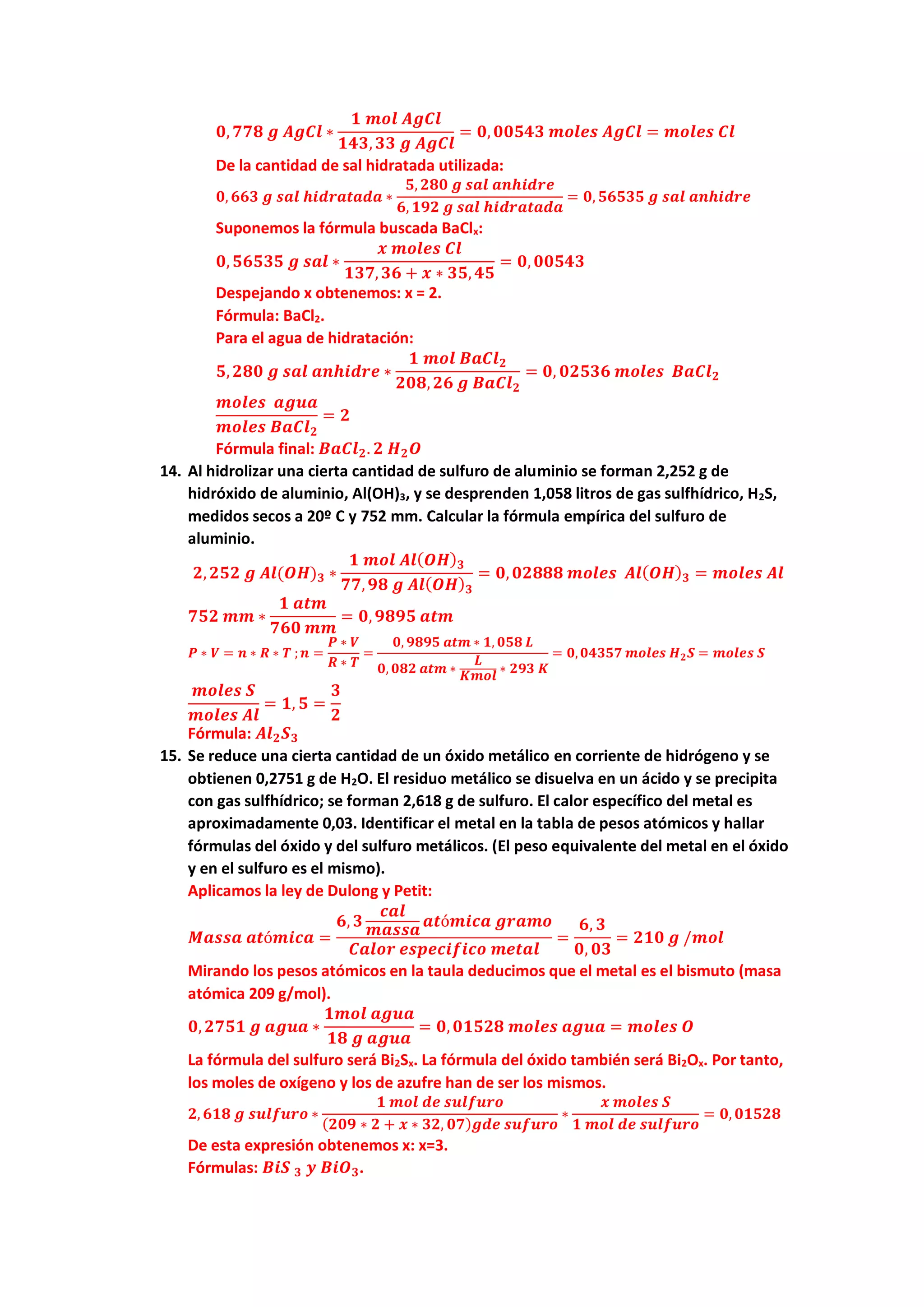 Formulas moleculares y_composicion_centesimal | PDF