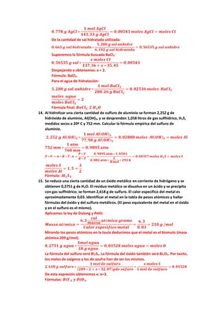 Formulas moleculares y_composicion_centesimal | PDF