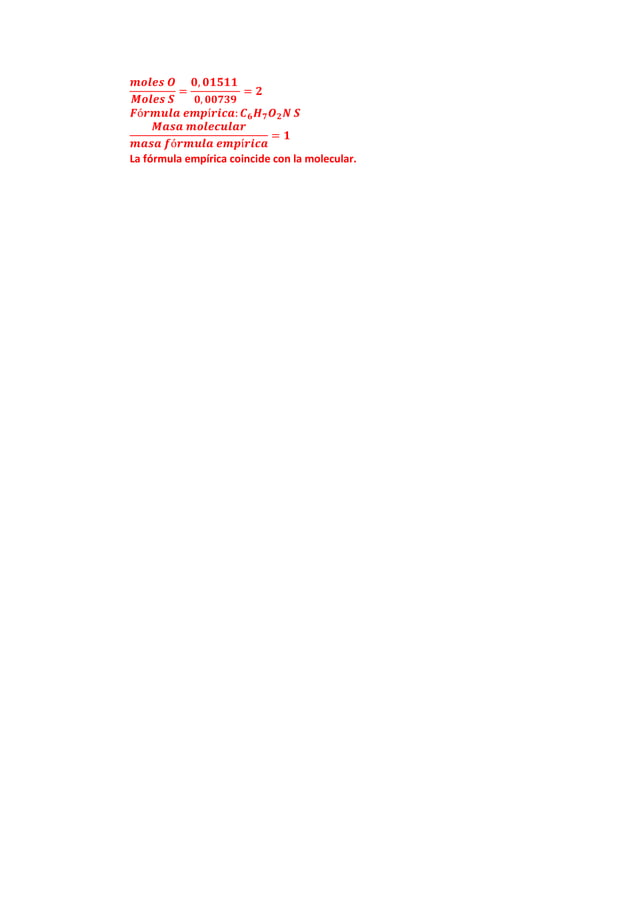 Formulas moleculares y_composicion_centesimal | PDF | Chemistry | Science