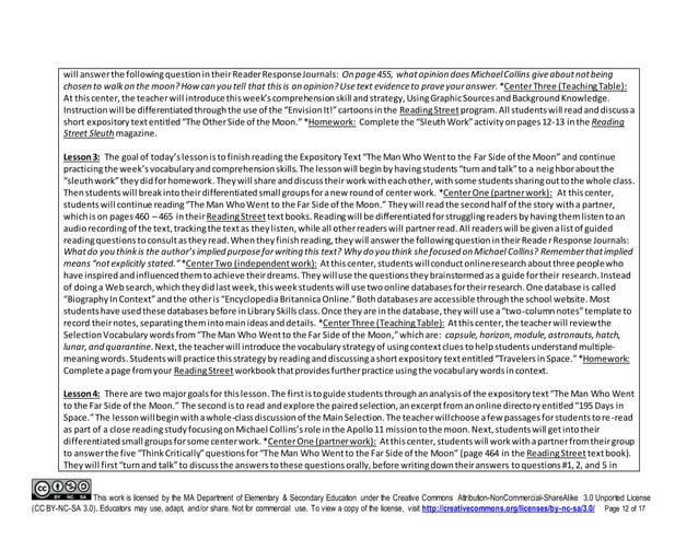 MCU - ELA Grade 4 - Emma Demastrie | DOCX | Education