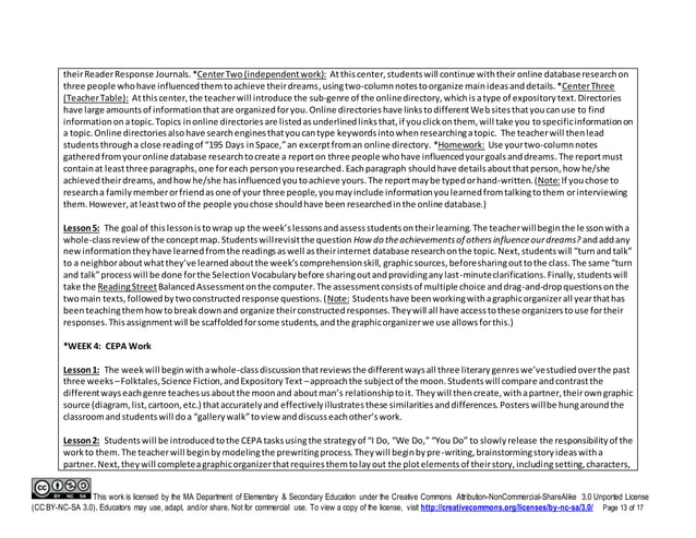 MCU - ELA Grade 4 - Emma Demastrie | DOCX | Education