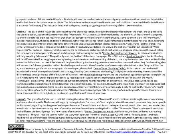 MCU - ELA Grade 4 - Emma Demastrie | DOCX | Education