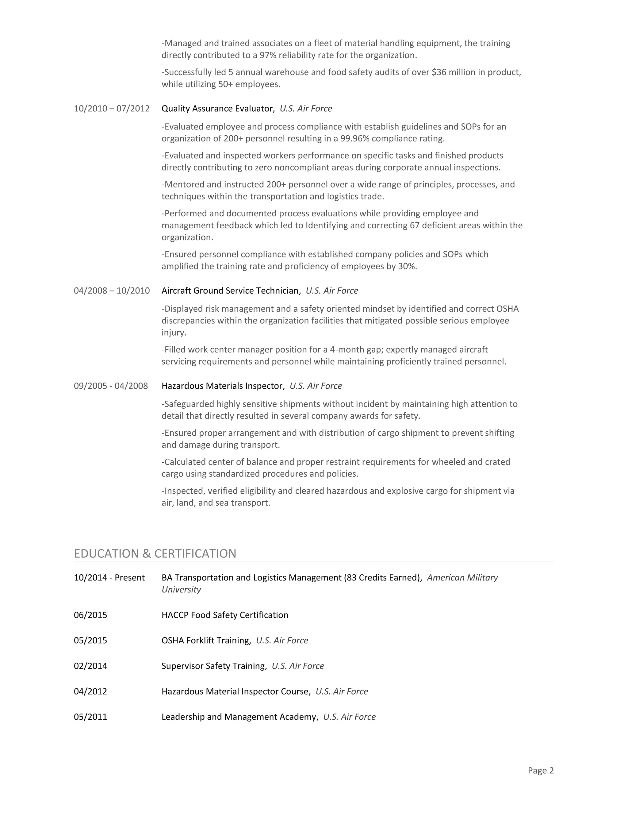 Jeremy Vincent Resume | PDF