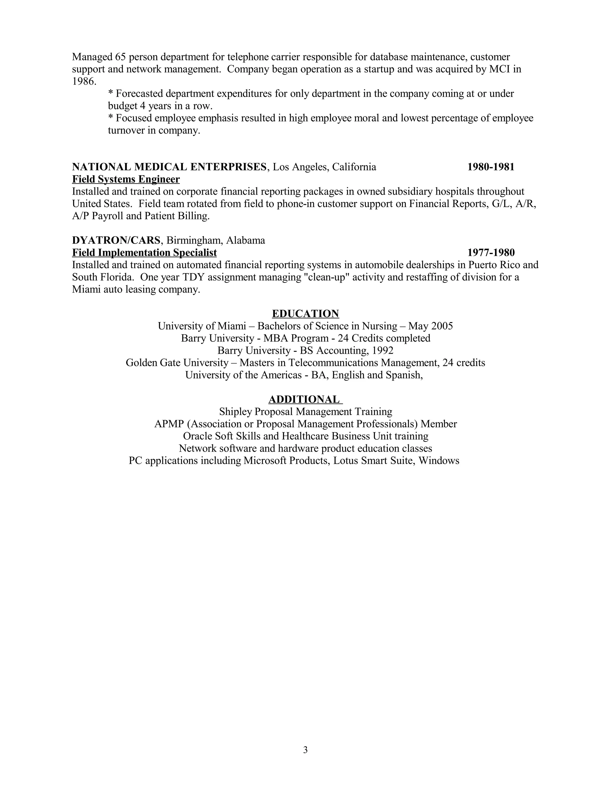 Linda Shepard Resume | DOC
