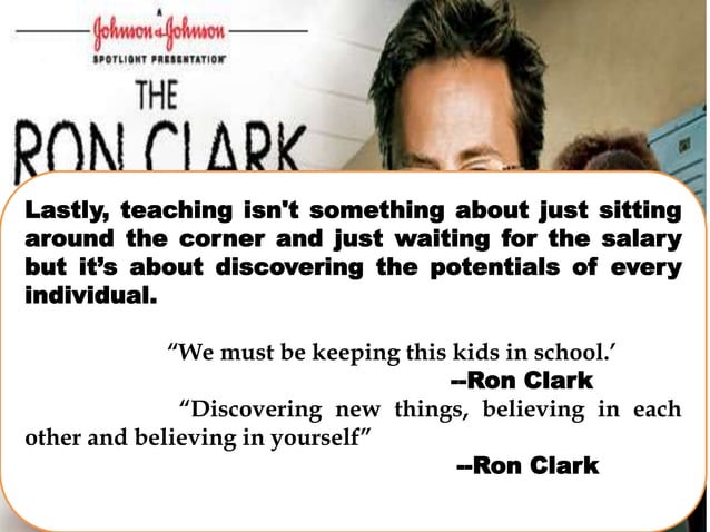 THE RON CLARK STORY