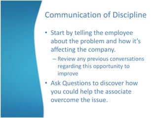 Progressive Discipline | PPSX