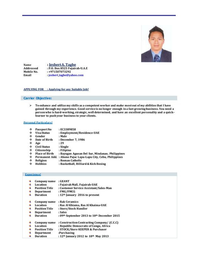 CV for Suitable Job | PDF