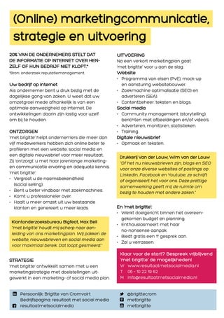 A5 flyer alle diensten met brigitte resultaat met social media | PDF