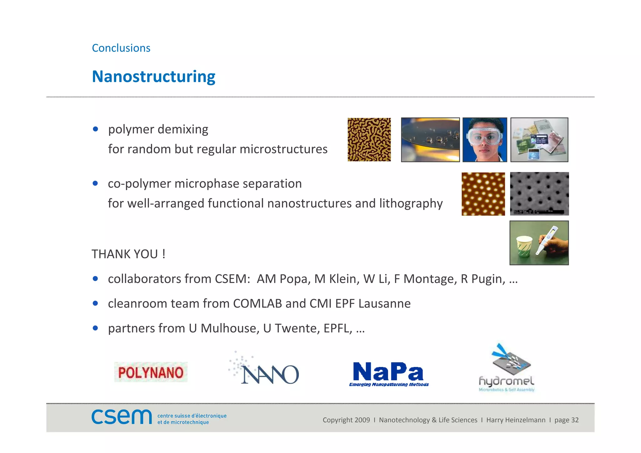 Nanotechnology Tools for Life Sciences | PDF