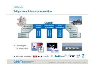 Nanotechnology Tools for Life Sciences | PPT