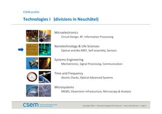 Nanotechnology Tools for Life Sciences | PDF