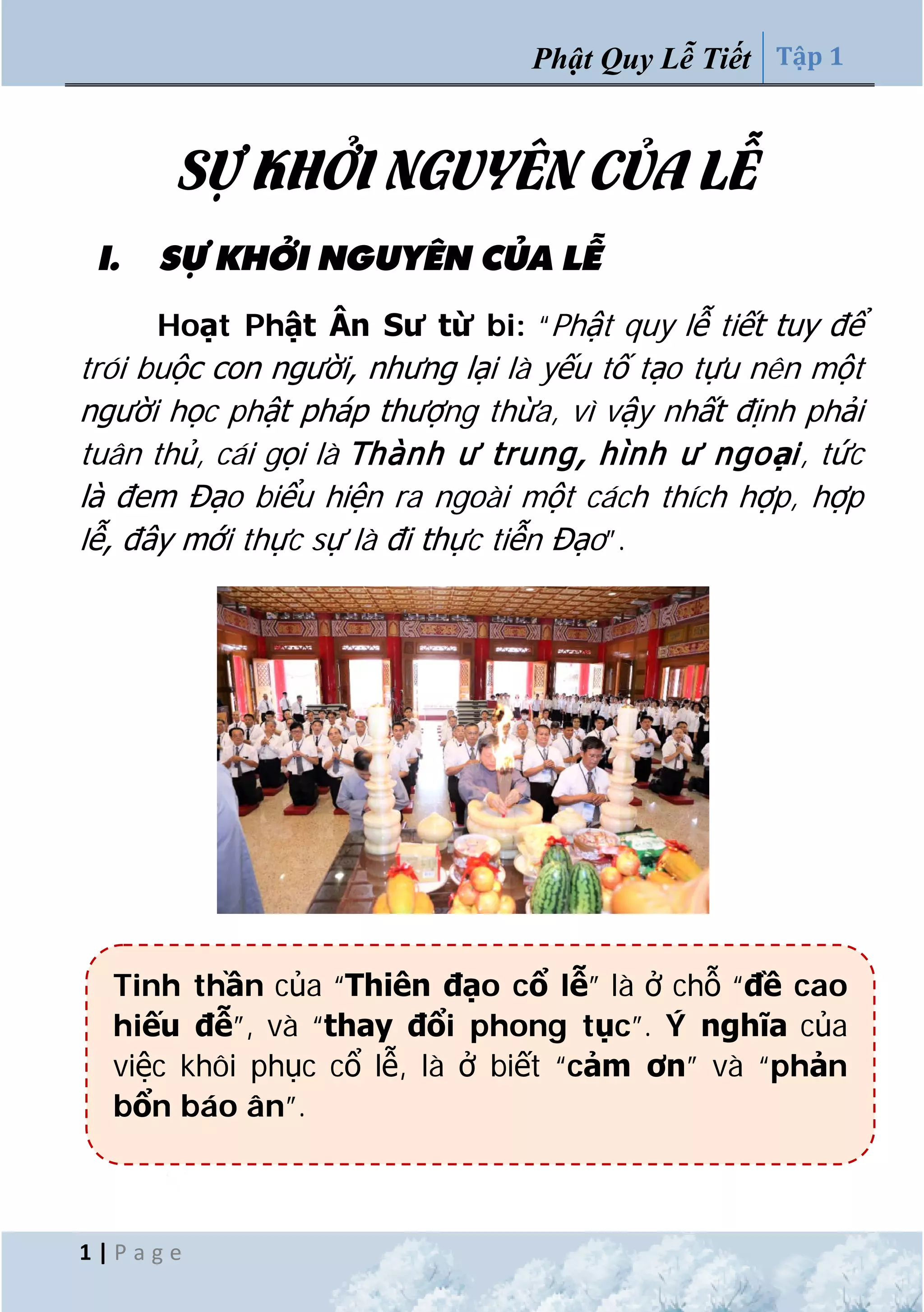 Phật Quy Lễ Tiết Trong Phật Đường | PDF