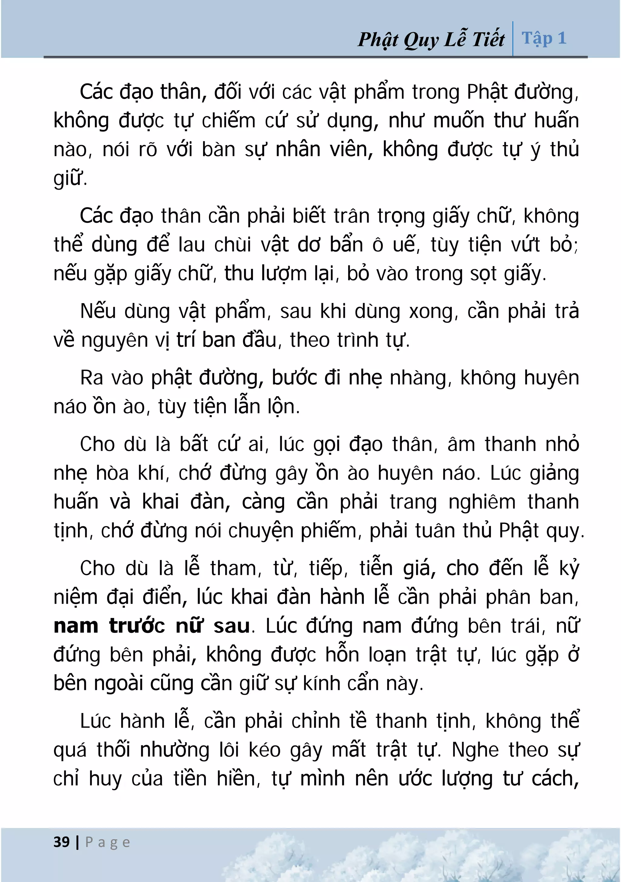 Phật Quy Lễ Tiết Trong Phật Đường | PDF