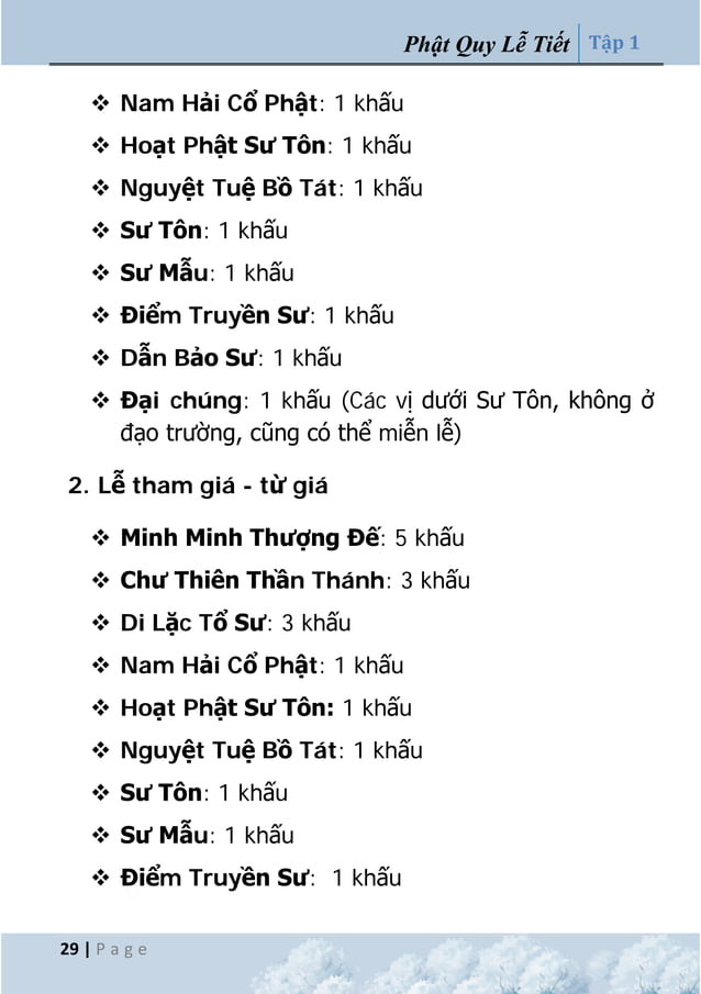 Phật Quy Lễ Tiết Trong Phật Đường | PDF