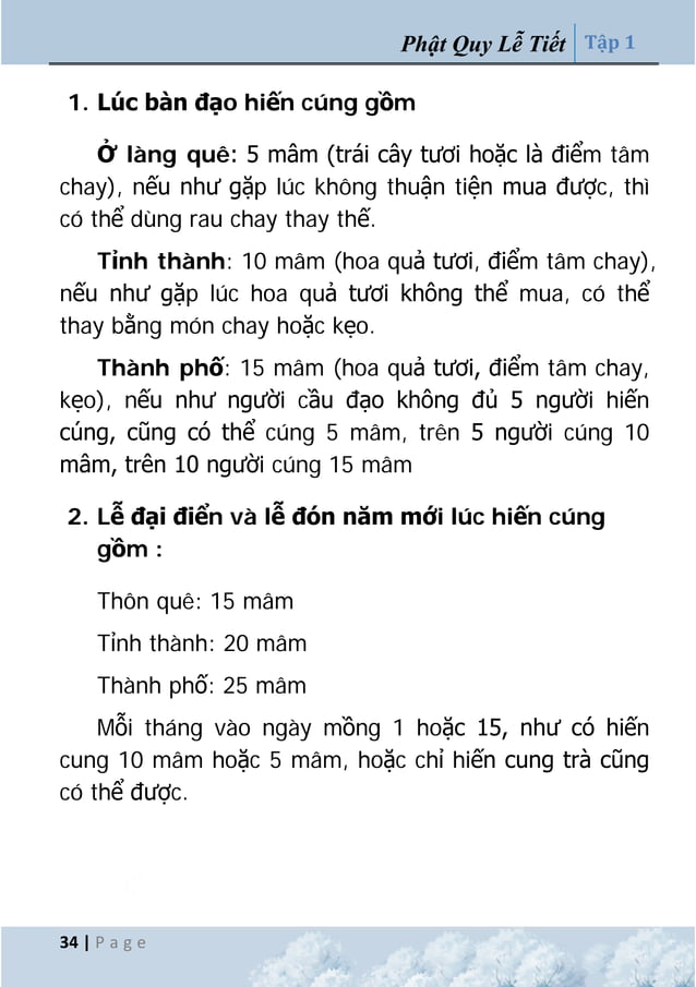 Phật Quy Lễ Tiết Trong Phật Đường | PDF