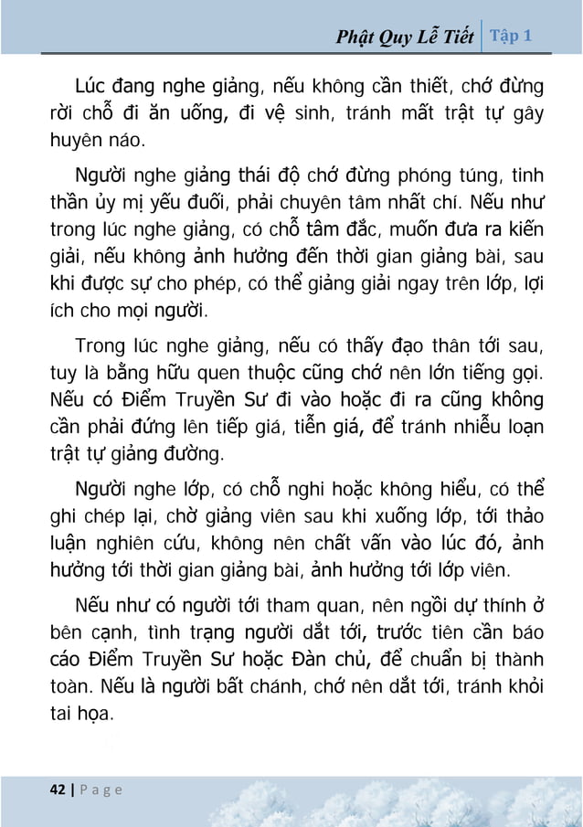 Phật Quy Lễ Tiết Trong Phật Đường | PDF