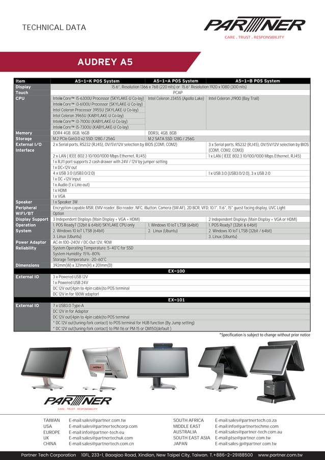AUDREY A5 POS | PDF