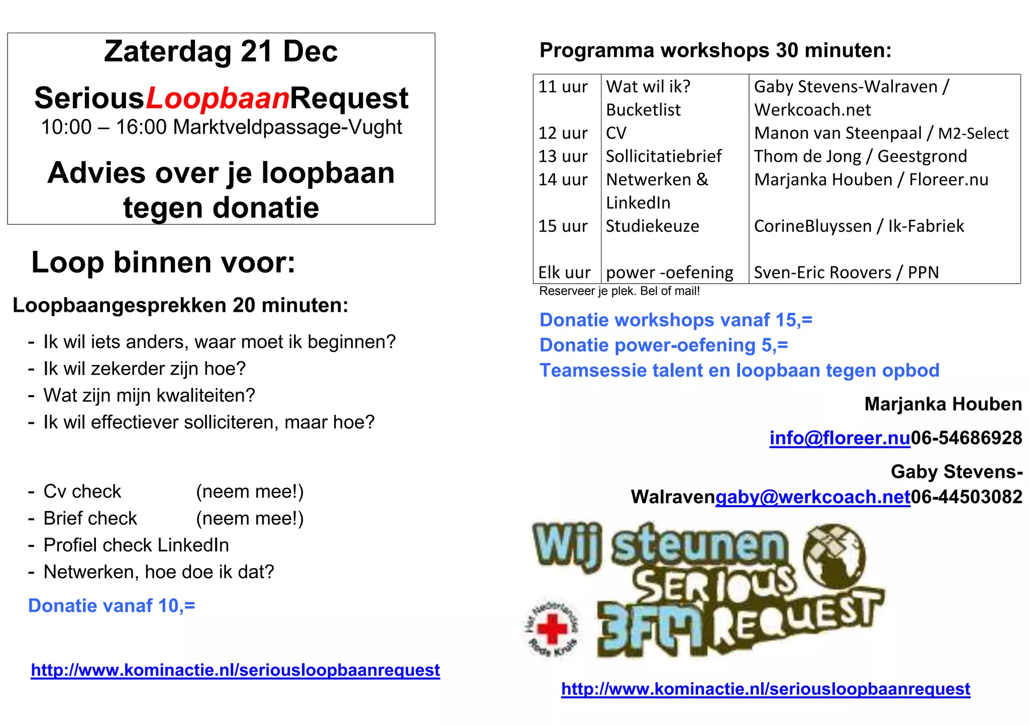 Serious Loopbaan Request flyer | DOCX