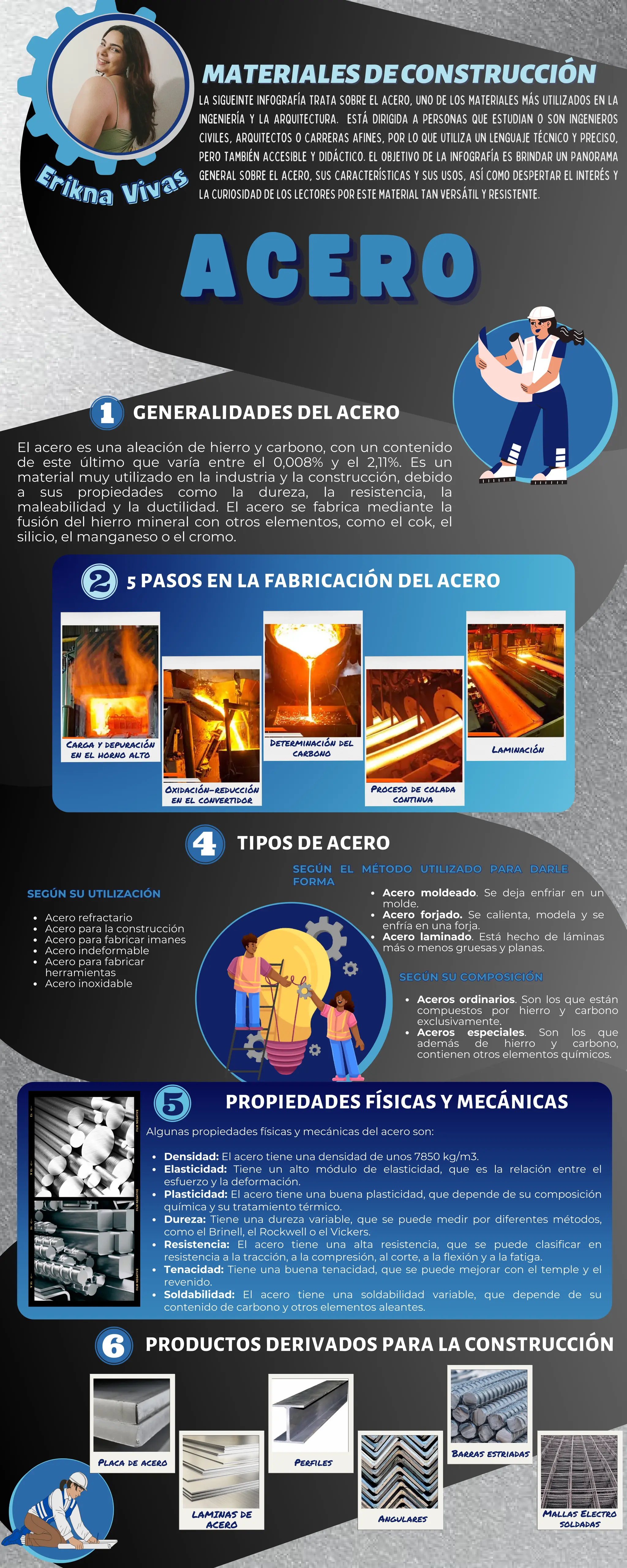 A 5 VIVAS, ERIKNA. INFOGRAFÍA DEL ACERO | PDF