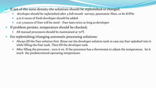 Quality assurance in dental radiography | PPTX
