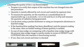 Quality assurance in dental radiography | PPTX