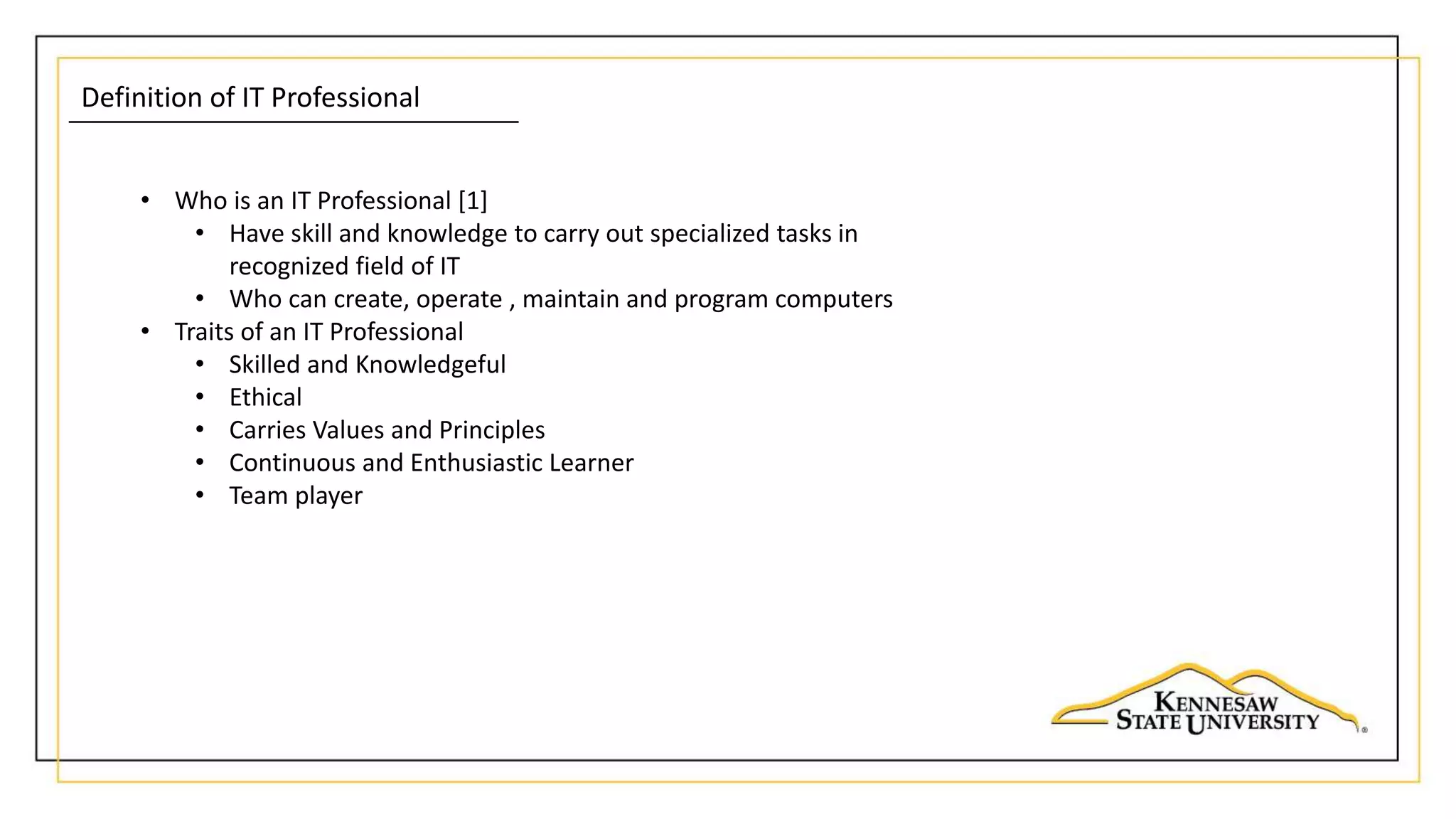 A6.final it professional perspective | PPT