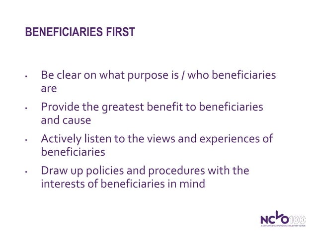 A6: Ethical principles for charities: Why they are important, and how ...