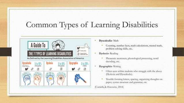 Learning Disabilities vs. Math, special education | PDF