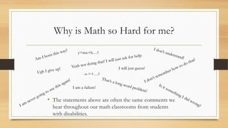 struggling learners in Math vs Learning Disabilities | PPT