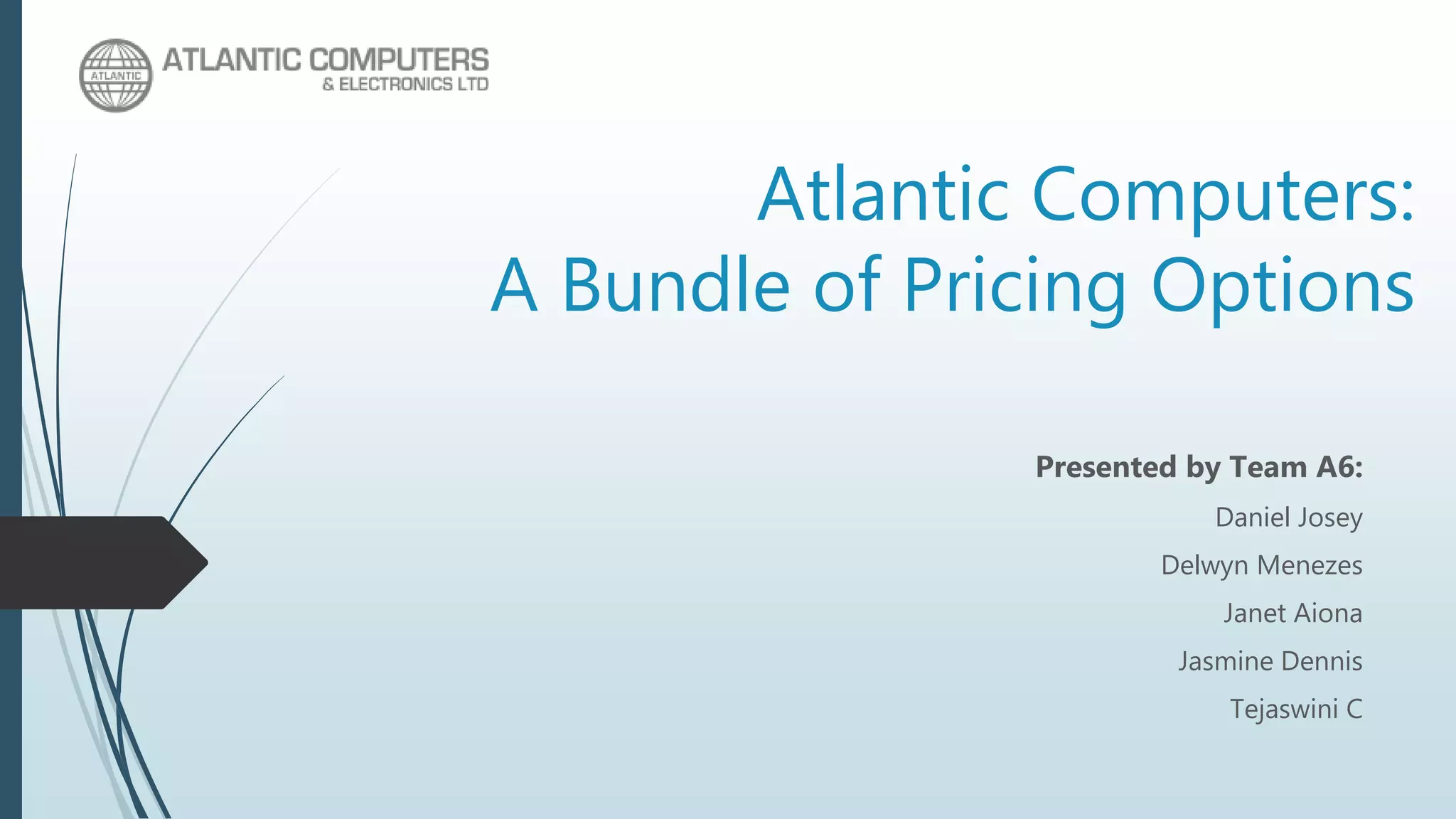 Atlantic Computers: A Bundle of Pricing Options | PPTX