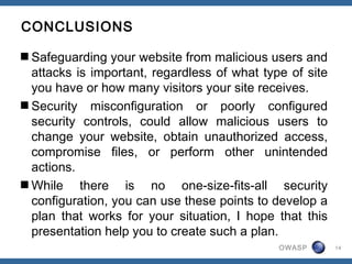 OWASP Serbia - A6 security misconfiguration | PPT
