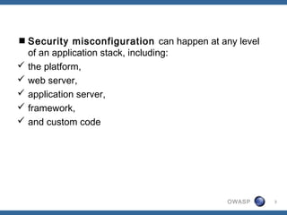OWASP Serbia - A6 security misconfiguration | PPT