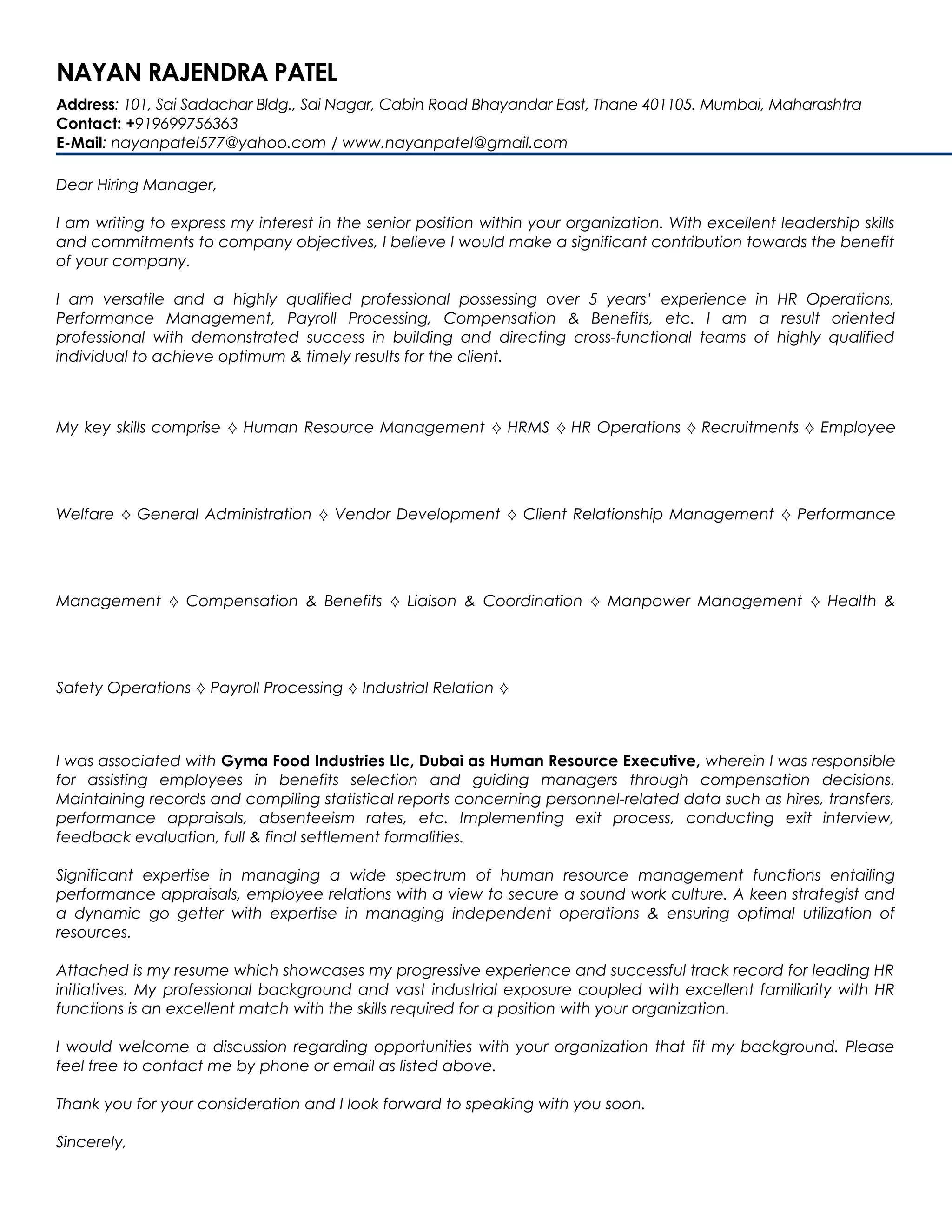 NAYAN RESUME 3 updated | DOC | Resume Writing and Advice | Job Search