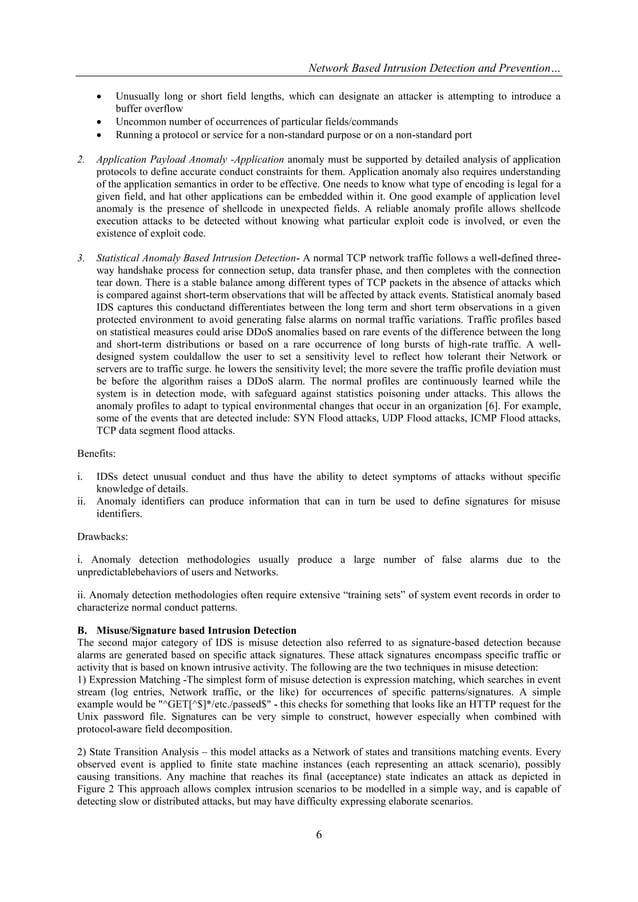 Network Based Intrusion Detection And Prevention Systems Attack Classification Methodologies