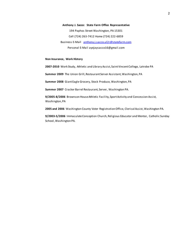 Resume Anthony J-2 | PDF