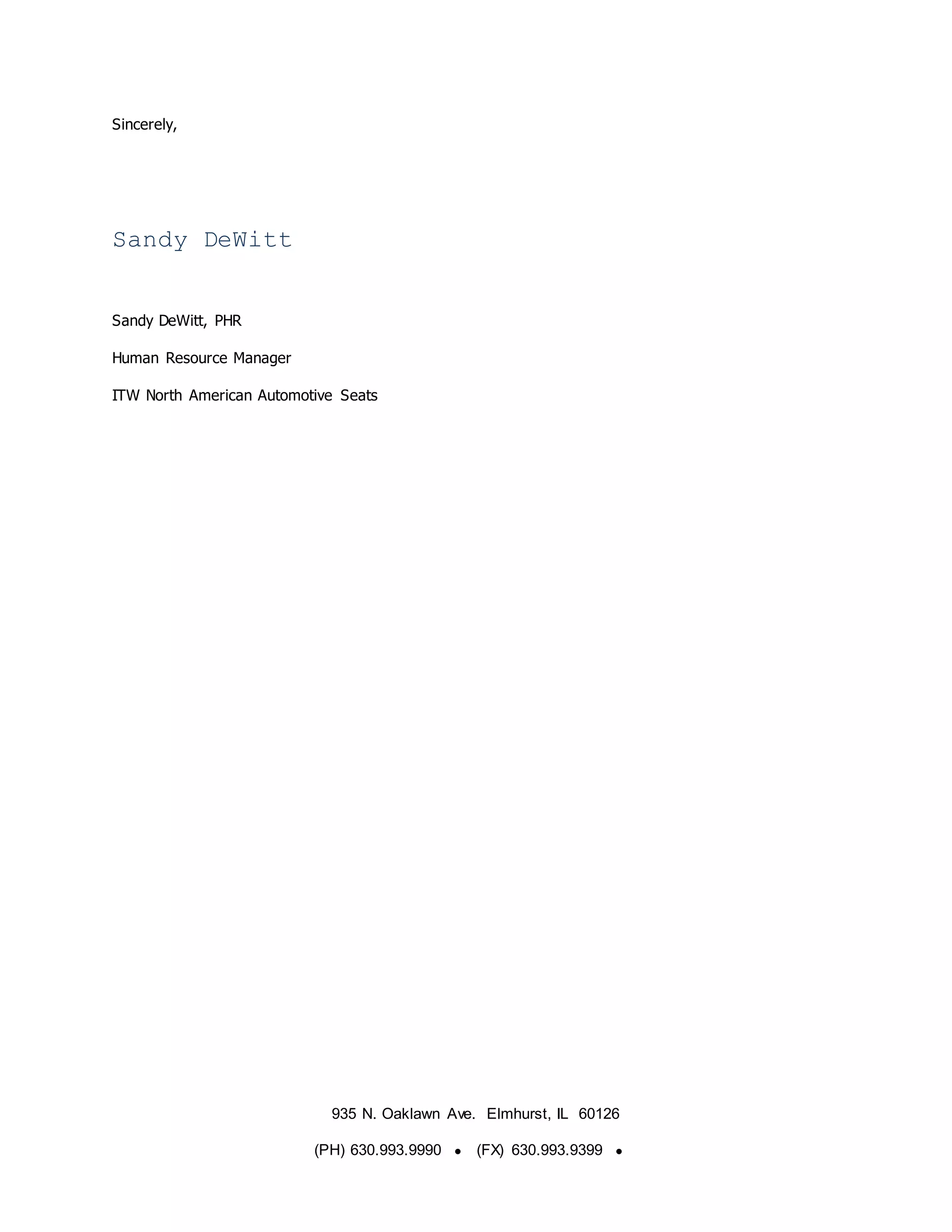 ITW Reference Letter | DOCX