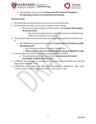 Admin Procedures-Frontiers | PDF