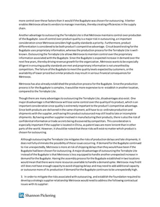 supply chain and logistics- case study 1 | DOCX