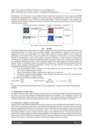 A Framework for Curved Videotext Detection and Extraction | PDF