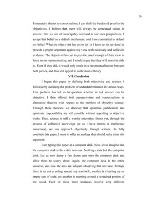 Science and Objectivity | PDF