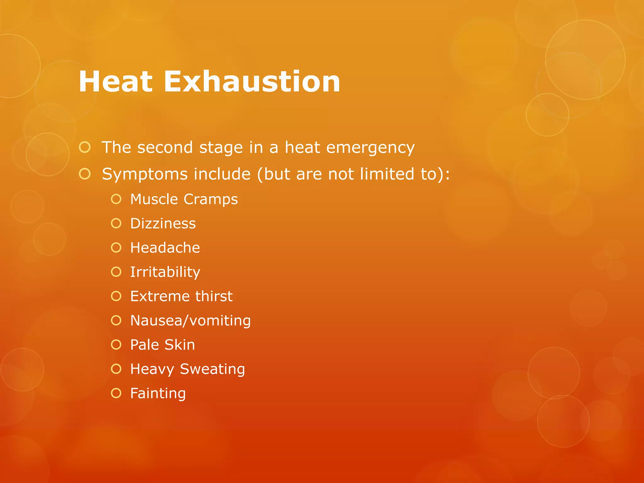 Heat Related Emergencies | PPTX