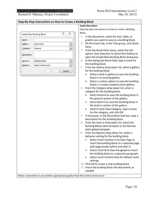 MS WORD INT Level 2 STORYBOARD | PDF