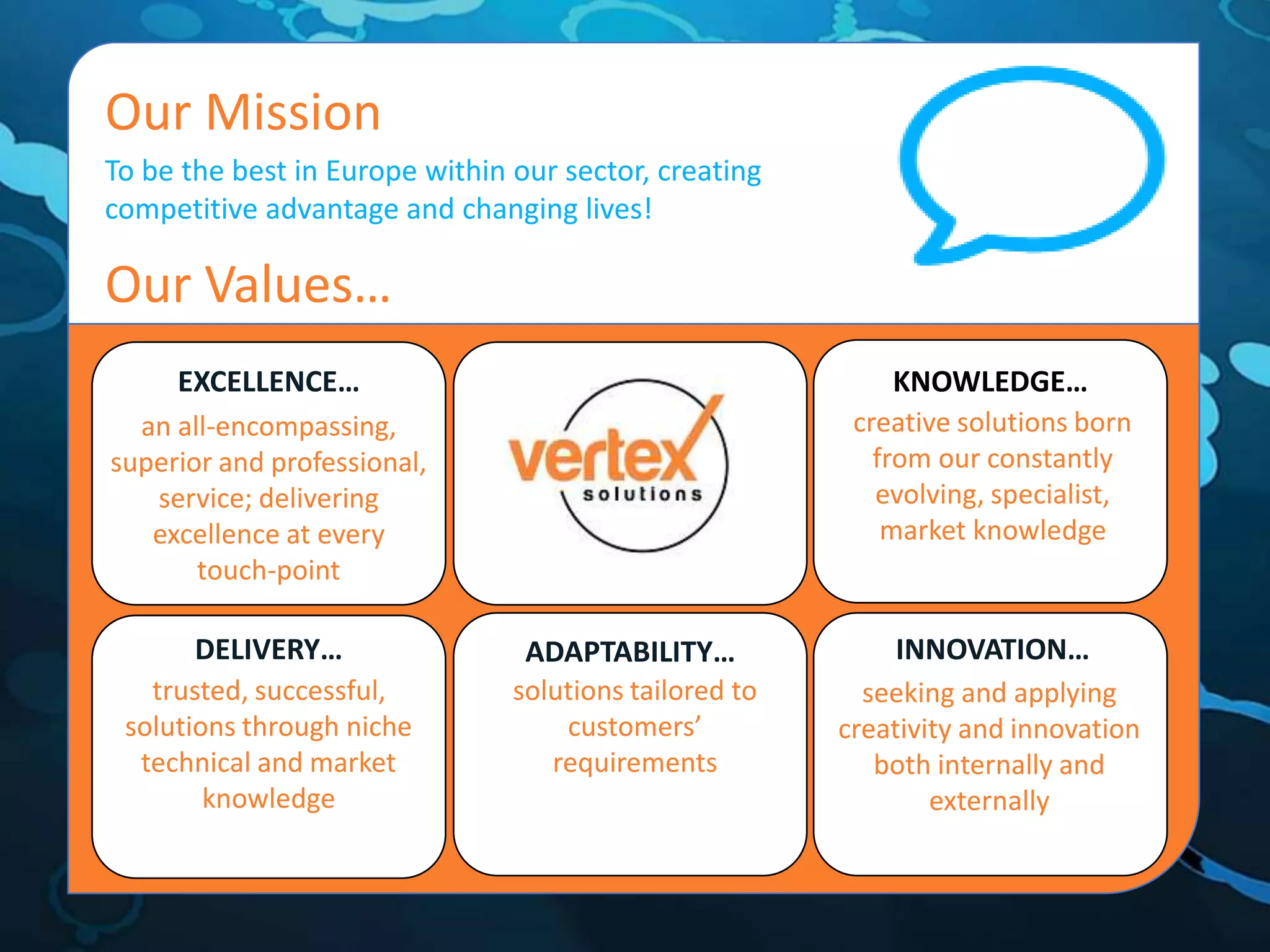 Working for Vertex Solutions | PPSX